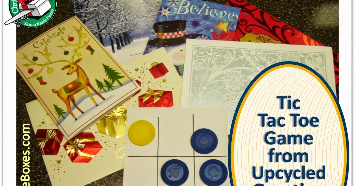 Simply Shoeboxes: Tic-Tac-Toe Game from Upcycled Greeting Cards