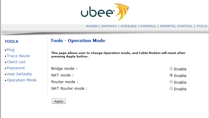 Geek Tips: Put your TWC Ubee Router to Bridge Mode