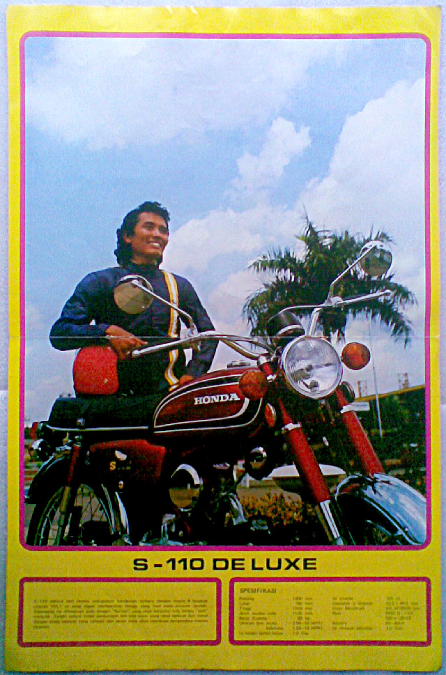 Dunia Lawas: POSTER HONDA S-110 DELUXE