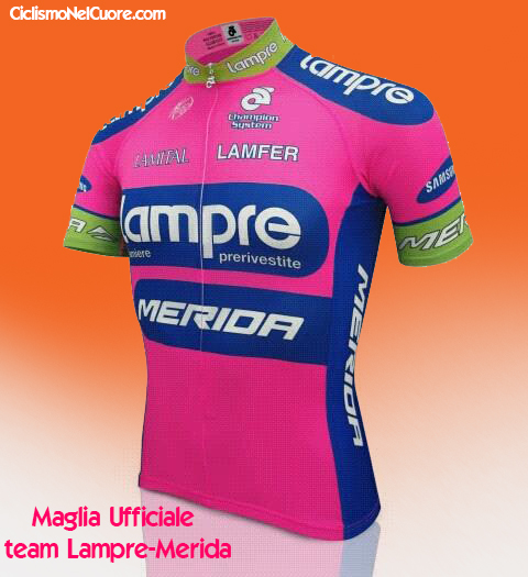 Lampre-Merida, ecco la nuova maglia 2013 - Ciclismo Nel Cuore - Il ...