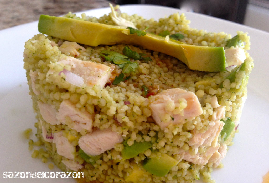 Sazón del corazón: Cuscús al cilantro con pollo