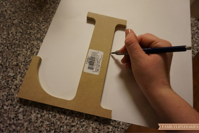 Family Life Diaries: Baby Name Sign DIY Tutorial