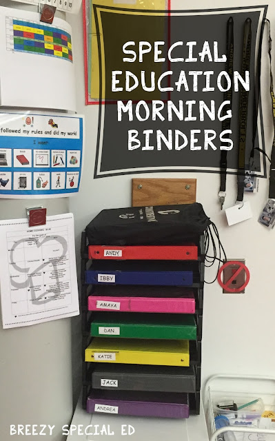 Morning Binders in the Special Education Classroom - Breezy Special Ed