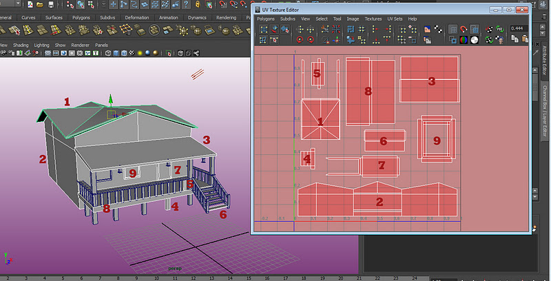 Black Lagoon Studios: Uv Mapping of the House
