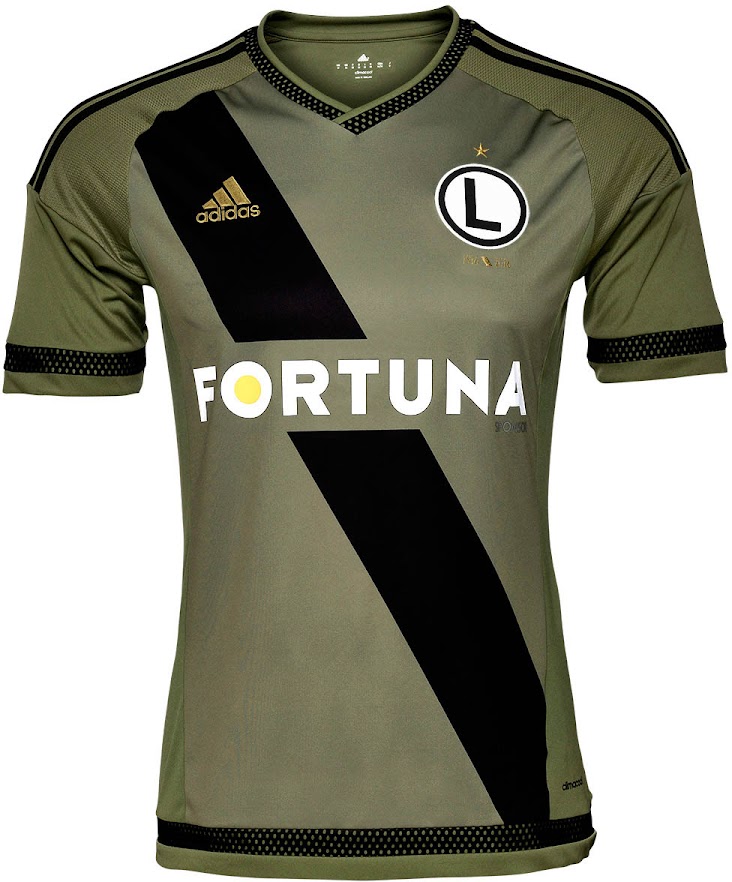 Military Green - Adidas Legia Warsaw 15-16 Kits Released - Footy Headlines