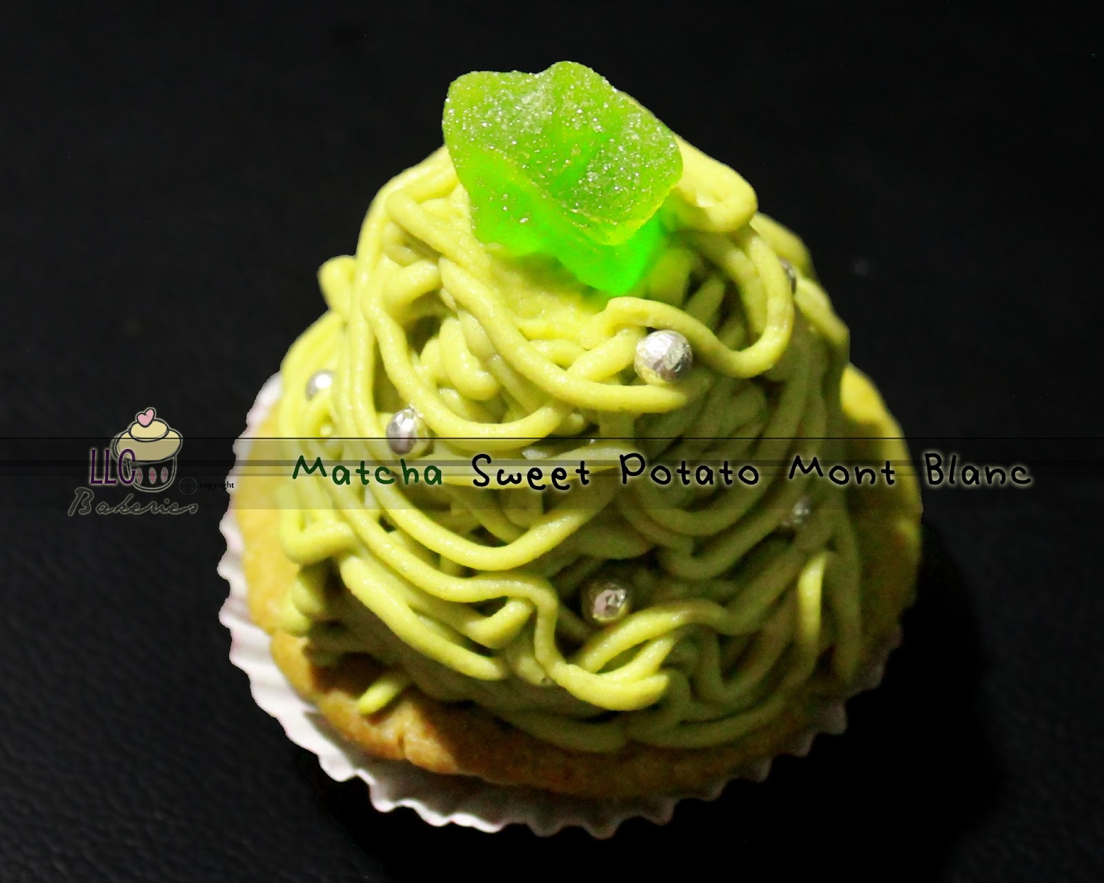 LLC Bakeries: Matcha Sweet Potato Mont Blanc - Merry Christmas