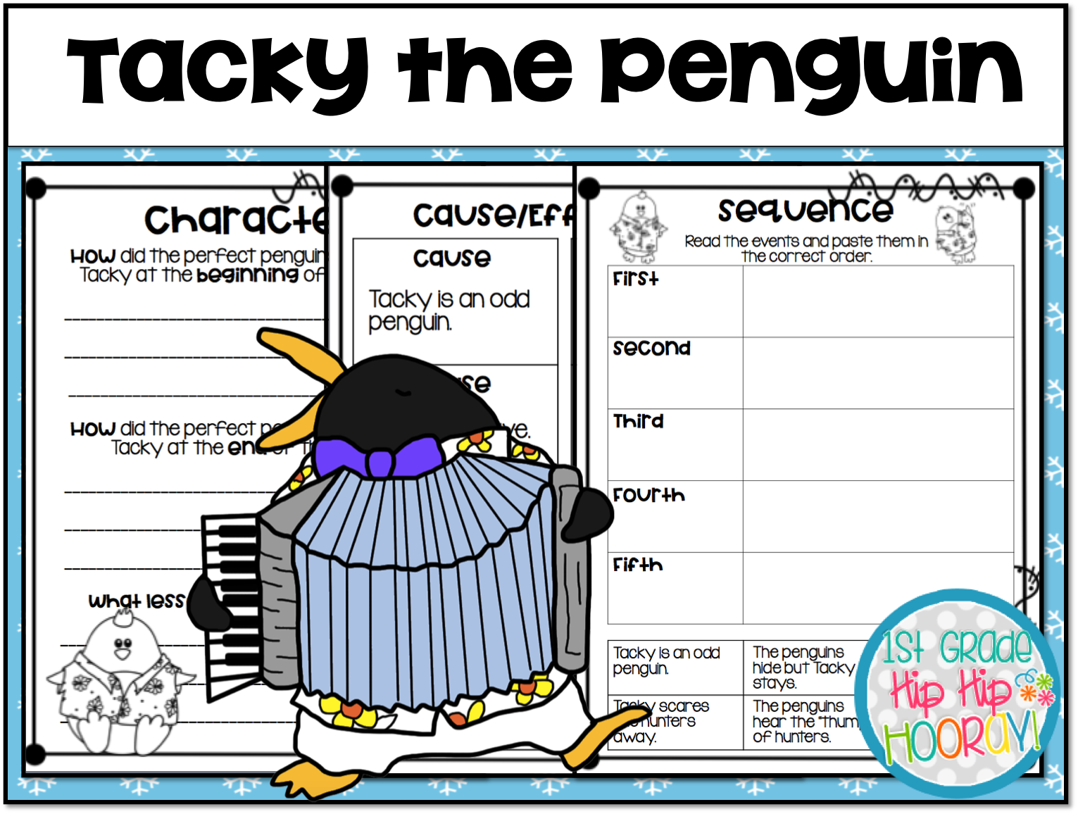 1st Grade Hip Hip Hooray!: Tacky the Penguin... Craft and Activities!!