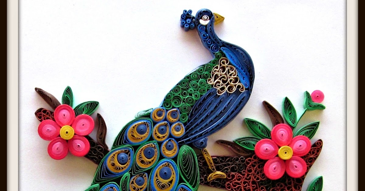 Daydreams Quilled Peacock