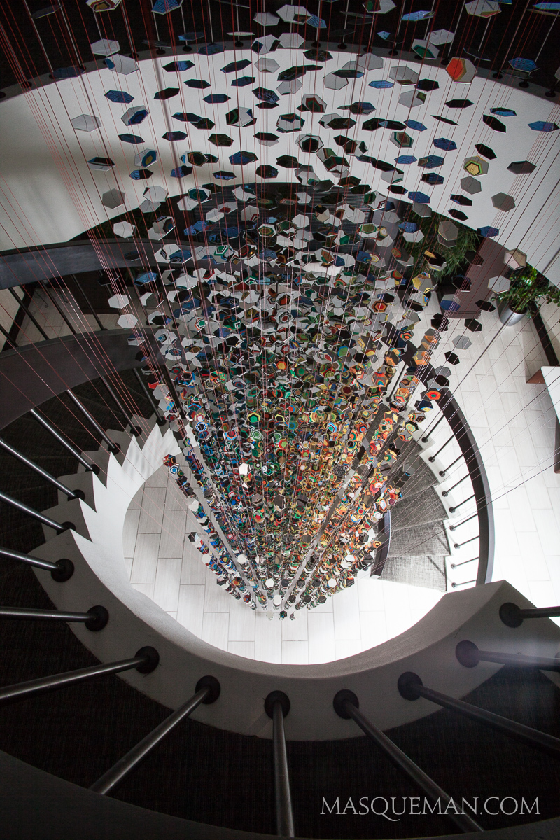 Photographing an Amazing 3 Story Tall Lobby Sculpture ~ Masqueman ...