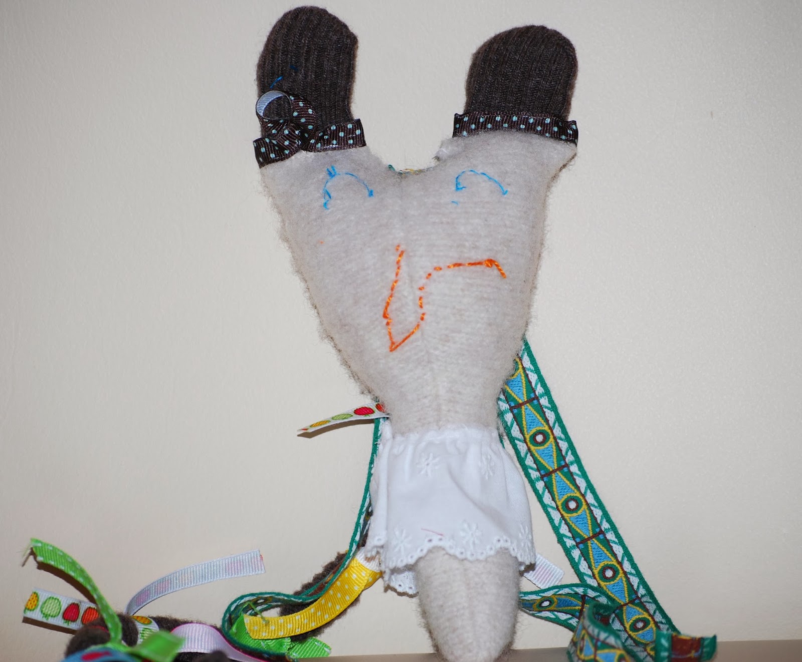 With needle and stick: Birthday Monsters