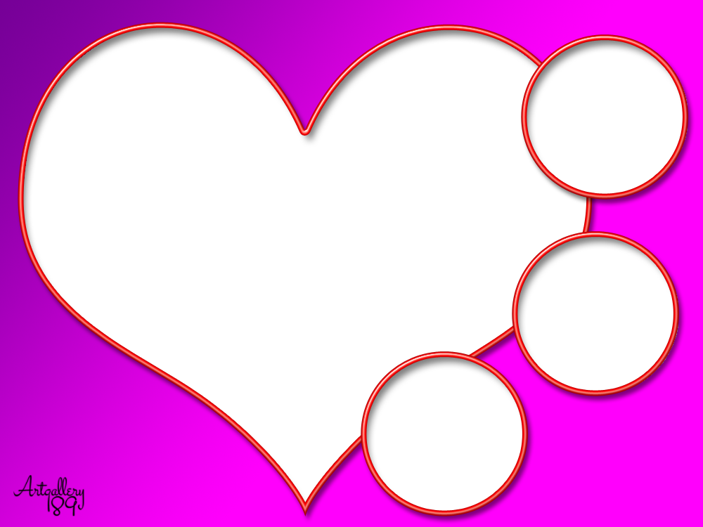 Art Gallery 89: Love frames for photo