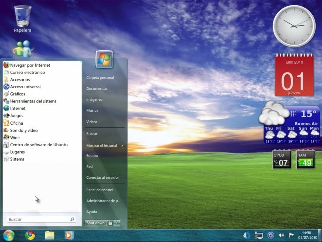 Ubuntu como Windows 7 | No solo Unix | GNU Linux, Android, Tecnología ...