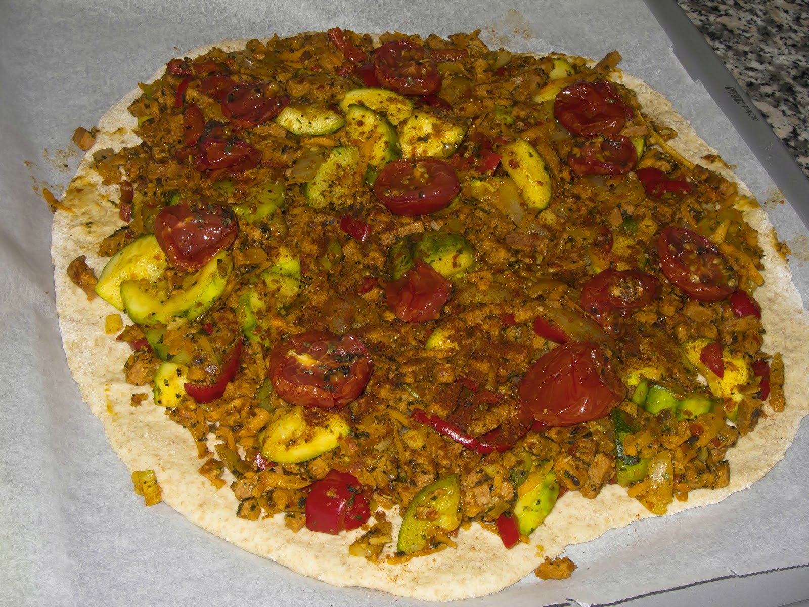 Baconlover goes vegetarian: Innbakt pizza