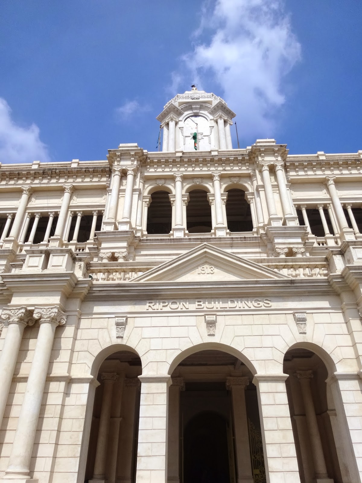 indianheritage: Ripon Building with its amazing clock in Chennai