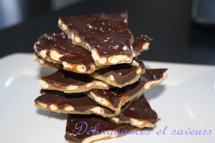 Délinquances et saveurs: Croquants au caramel, bretzels et chocolat