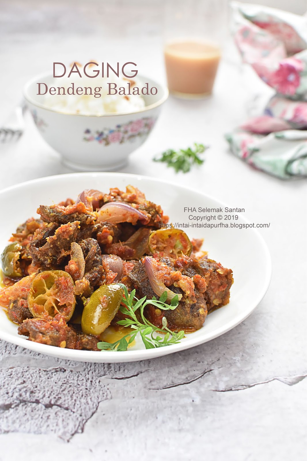 DAGING DENDENG BALADO ... sambal biar garing lagi sedap ! - FHA Selemak ...