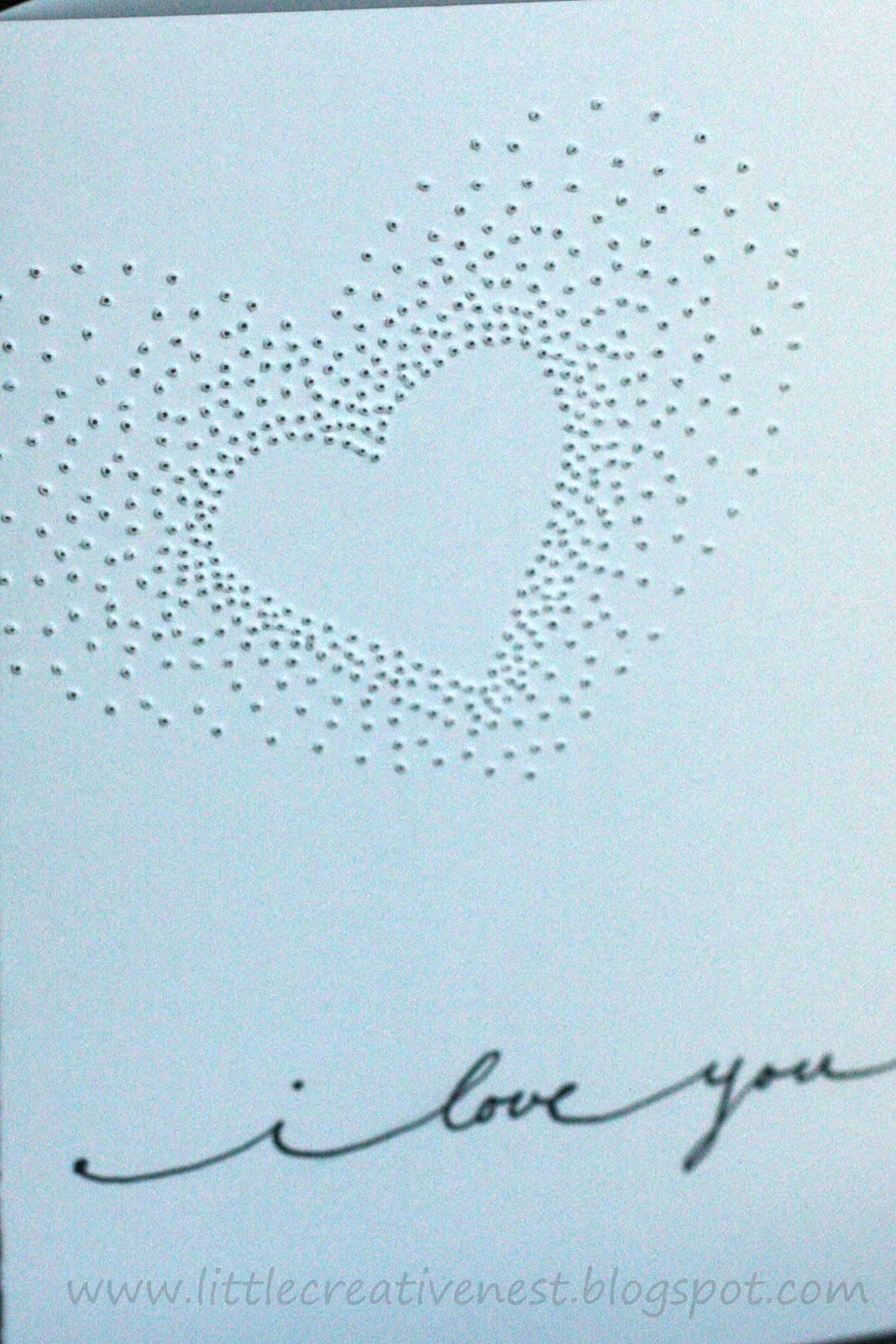 Little Creative Nest: Pinhole Card