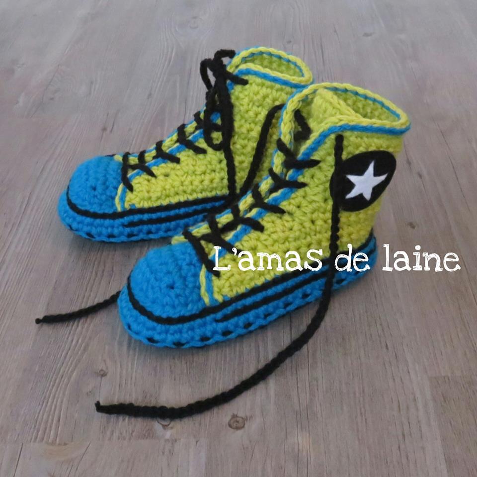 L'amas de laine: San's High Top Slippers