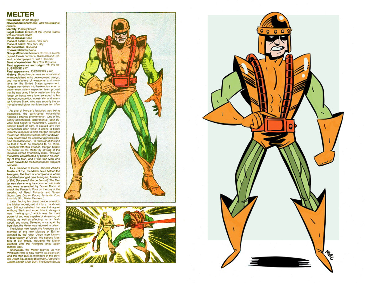 The Official Handbook to the Marvel Universe - REDUX Edition: MELTER by ...