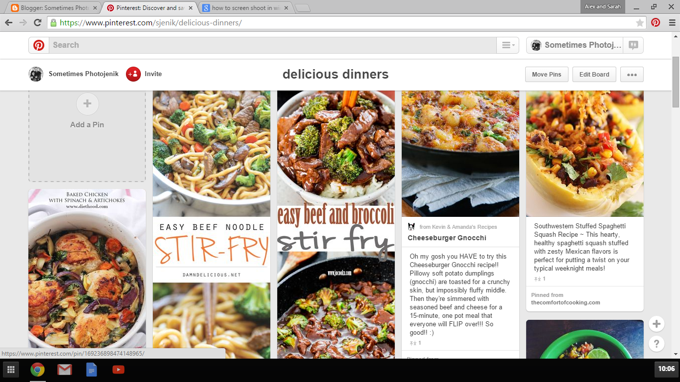 Sometimes Photojenik: Using Pinterest to Make Meal Planning Easier