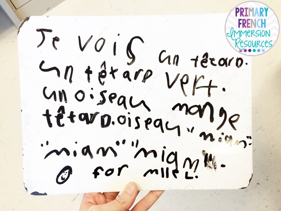 Practicing telling/writing stories - Primary French Immersion Resources