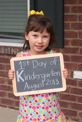 Heather's Happiness: Audrey's 1st Day of Kindergarten