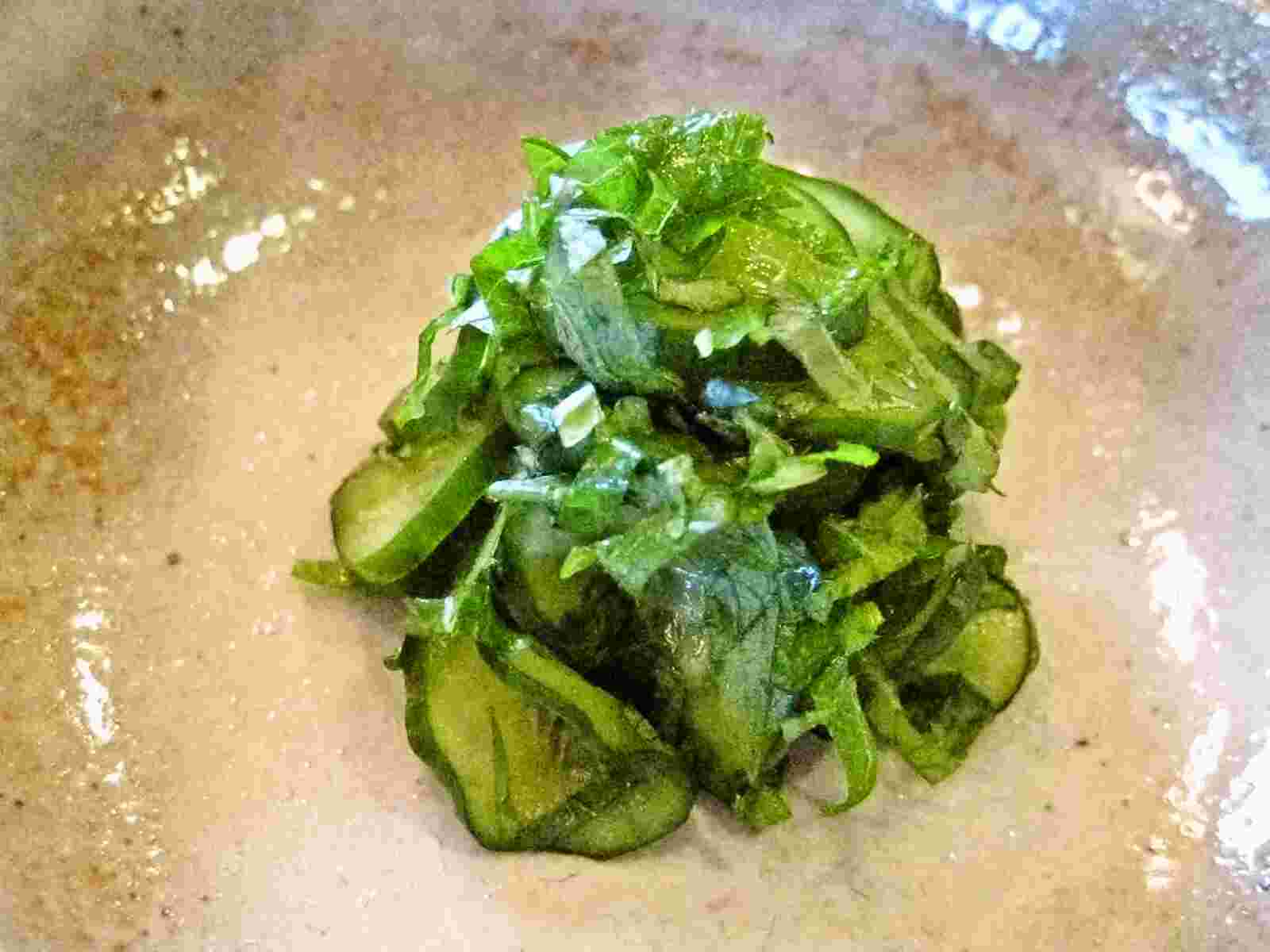 Recipes for Tom: Kyuri no shiomomi, shiso iri / Japanese cucumber ...