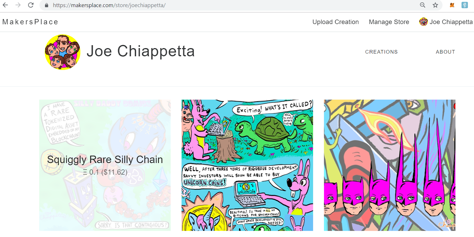 Joe Chiappetta Art • Comics • Books: Rise of Crypto-Art: 3 ...