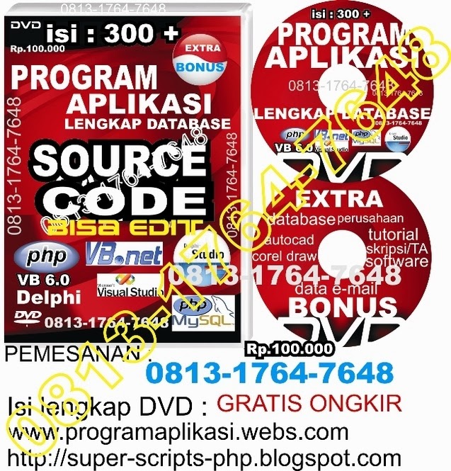 Source Code Project Aplikasi Database Visual Basic Delphi Php