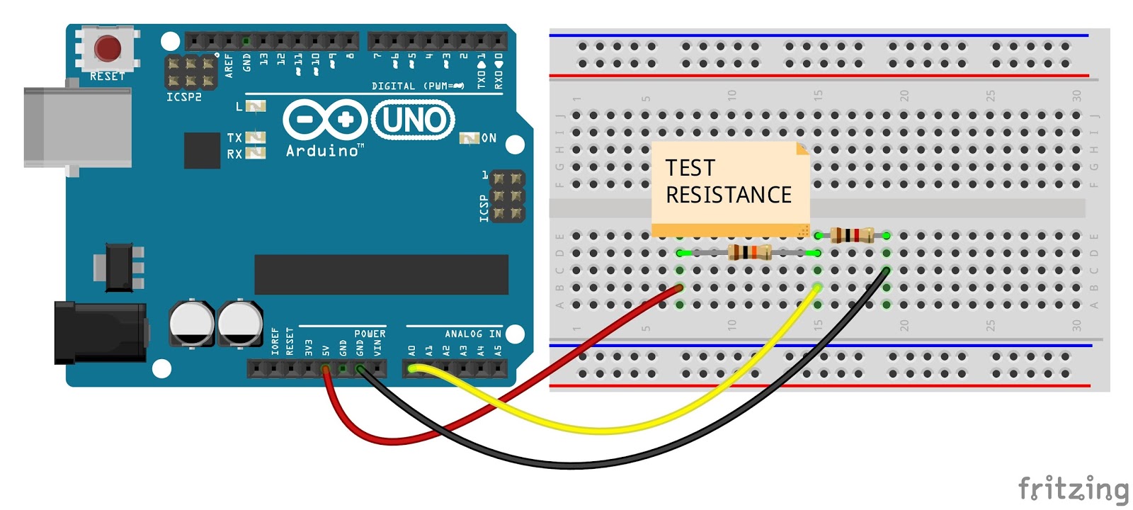 Ohm Meter Using Arduino Lcd And Serial Display Mechatrofice