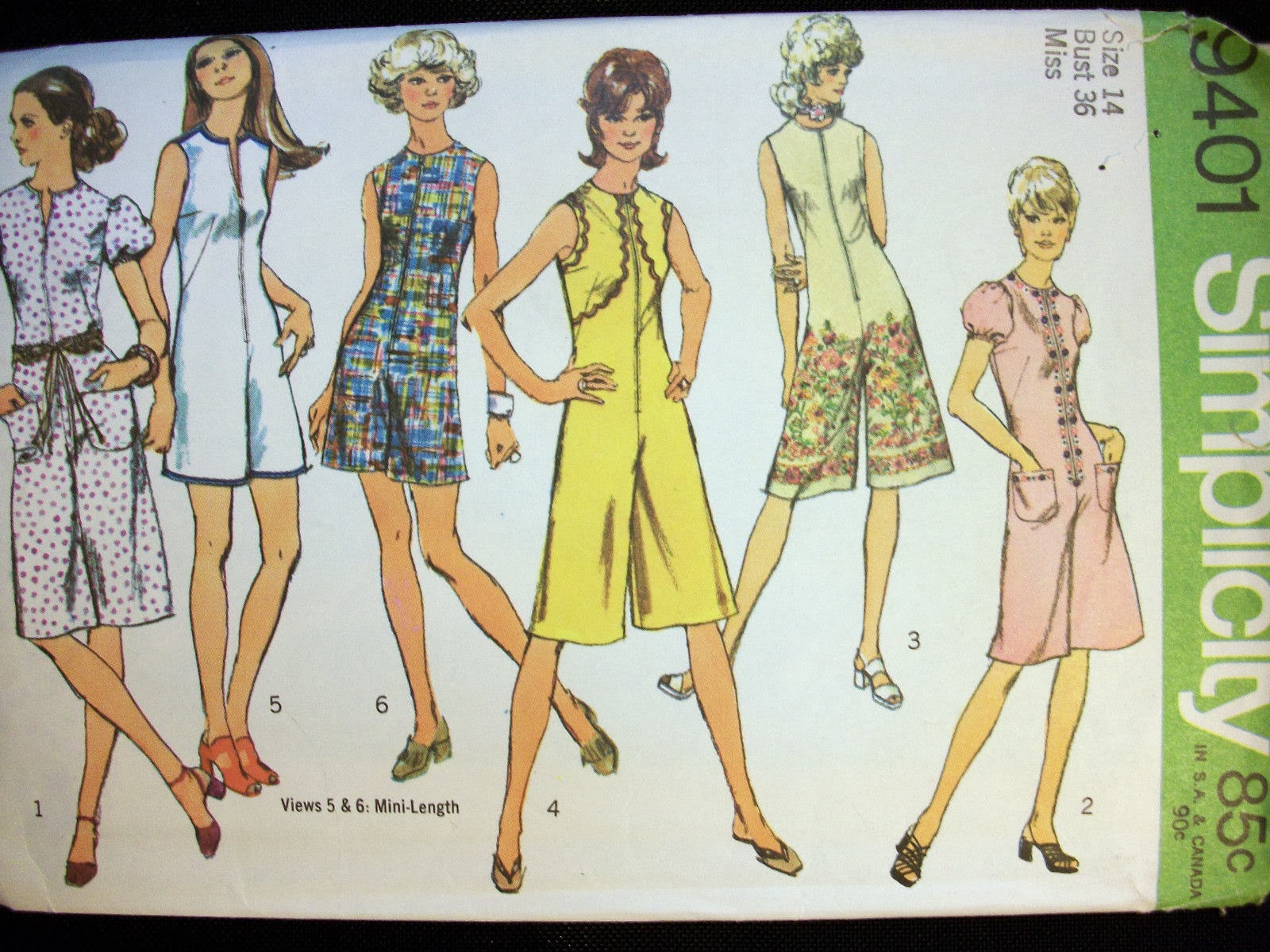 gold country girls: Patterns From The Past: Simplicity 9401 - A Pantdress