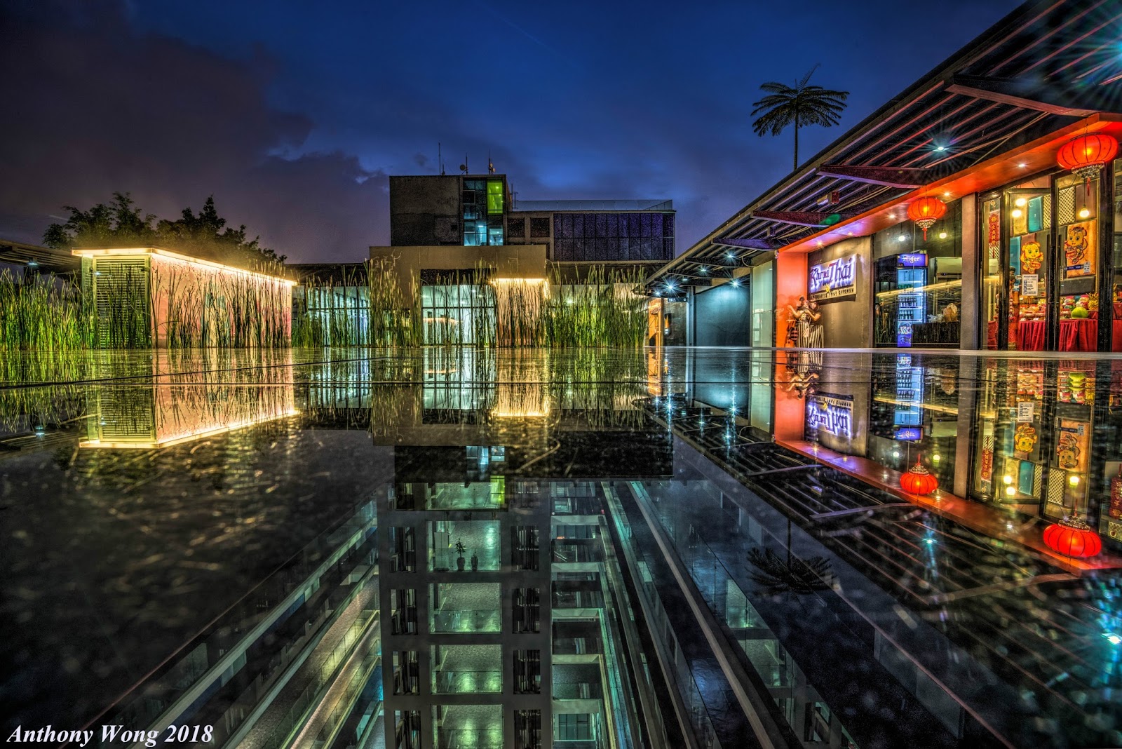 HDR PHOTOGRAPHY: Sky Park Night Reflection View