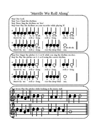 The Sweetest Melody: Recorder Worksheets to Accompany Power Points