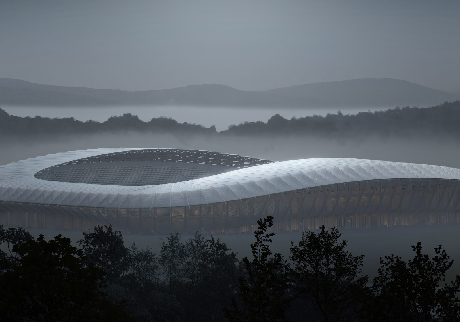 We Defy Augury: Zaha Hadid Architects' Wooden Stadium for Forest Green ...