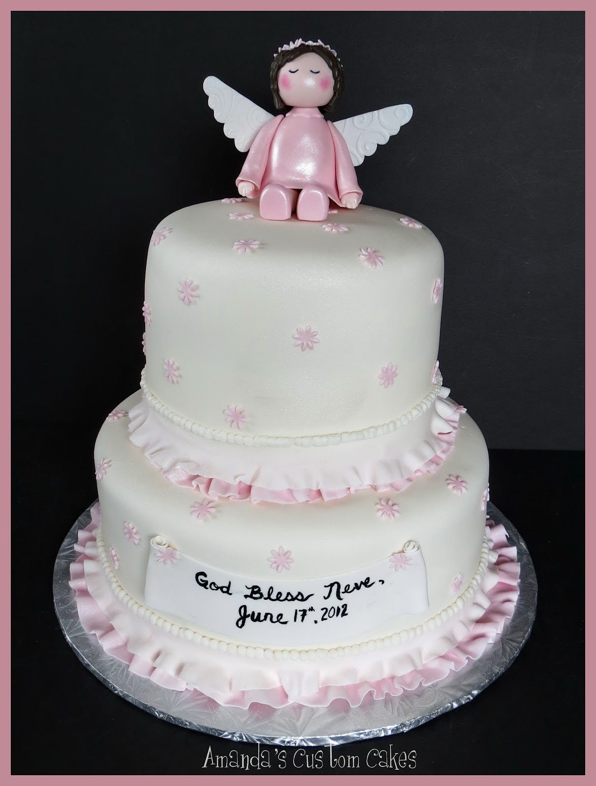 Amanda's Custom Cakes: Baby Dedication Cake