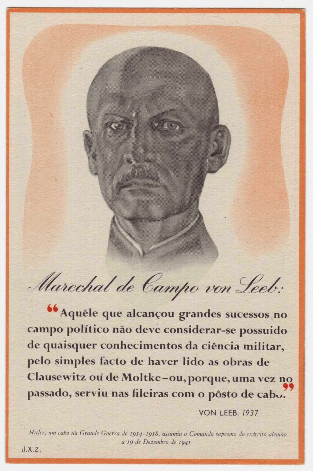 Militaria Tedesca: Rara Cartolina Wilhelm Ritter von Leeb