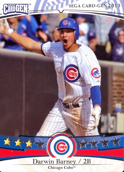 Wrigley Wax: 2013 Darwin Barney Sega Card-Gen