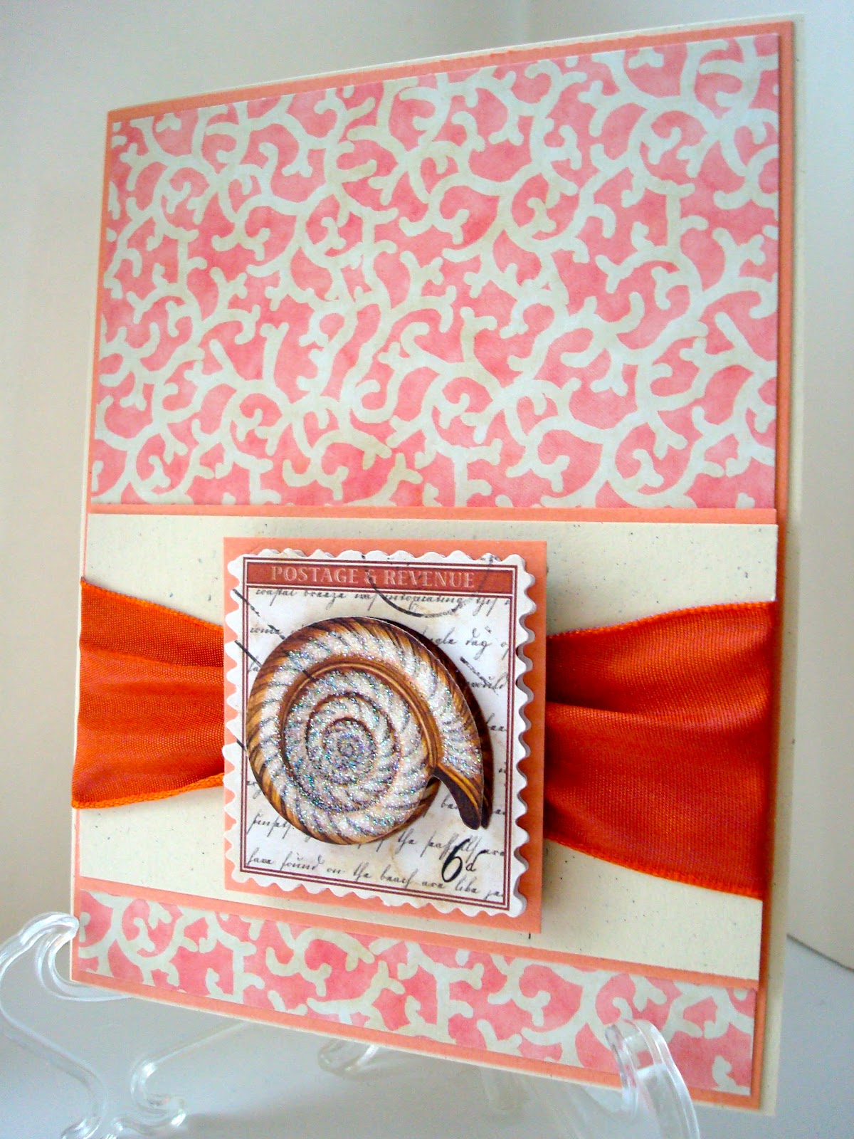 Amy's Creative Pursuits: Shell Postage Stamps Cards