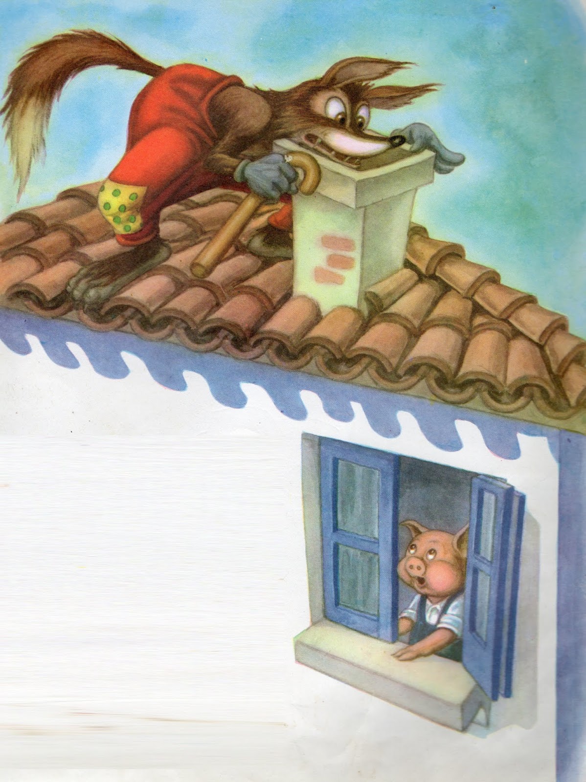 Cuentos Comics: Cuento Los 3 cerditos y el lobo