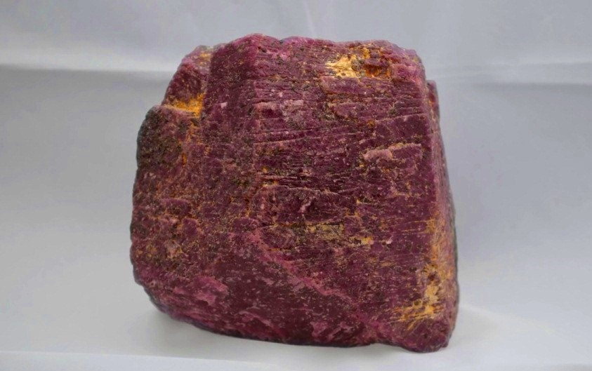 raw red ruby crystal