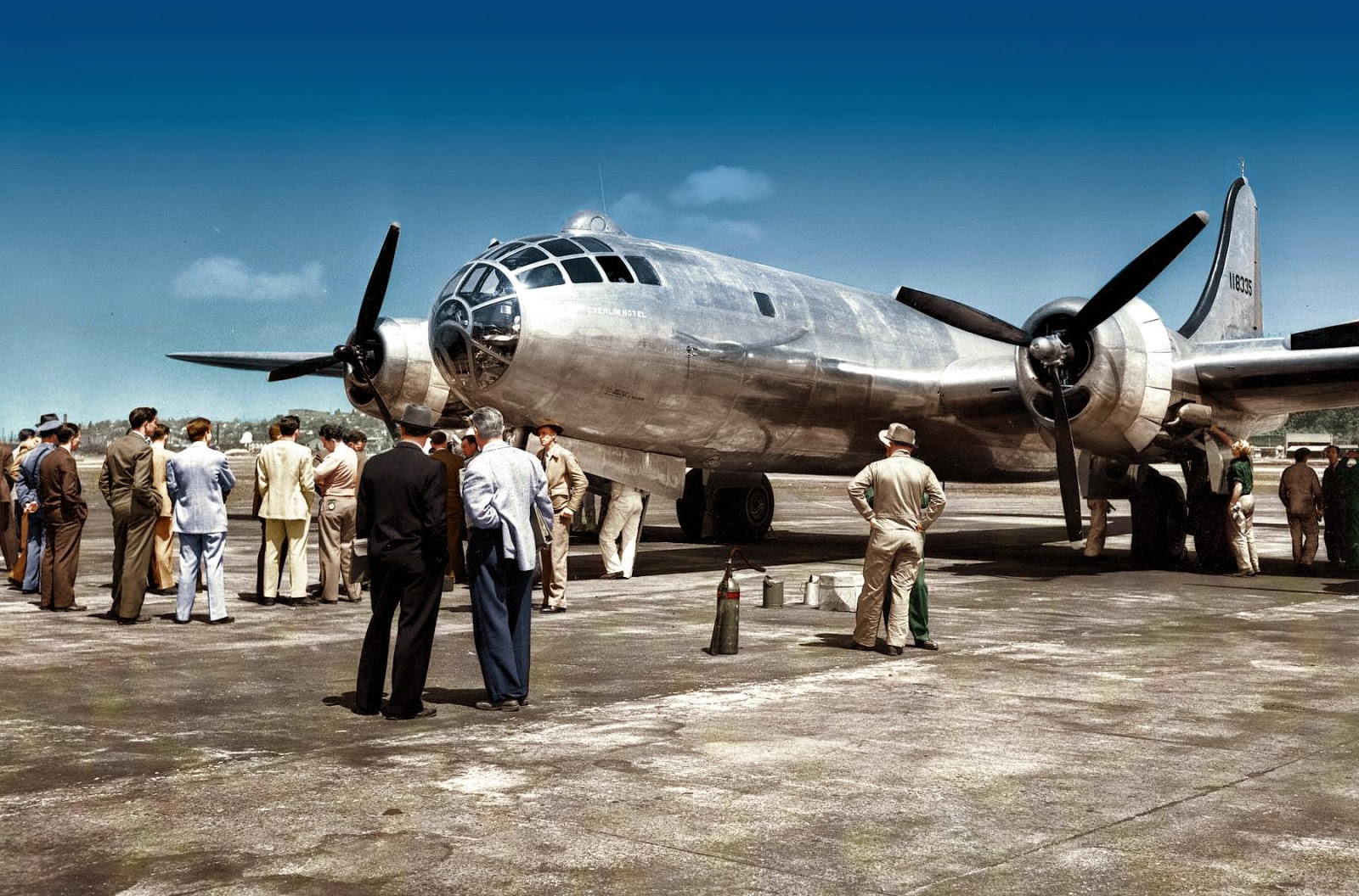 Just A Car Guy: The "Gremlin Hotel" photo has been colorized