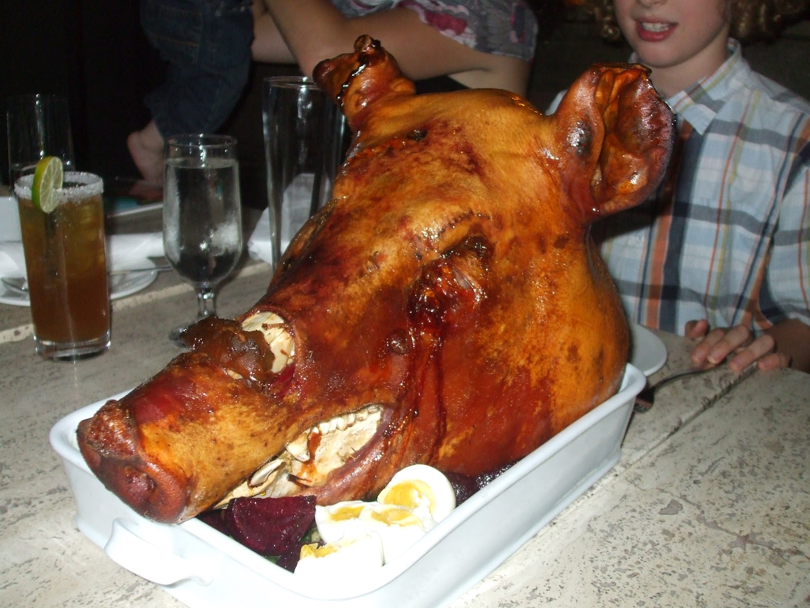 run, gloria, run!: eat your head: murray street's signature pig's head dish