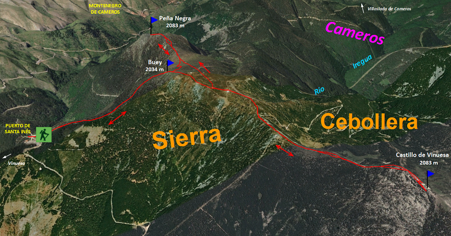 Sendas de Burgos: Sierra Cebollera: Castillo de Vinuesa