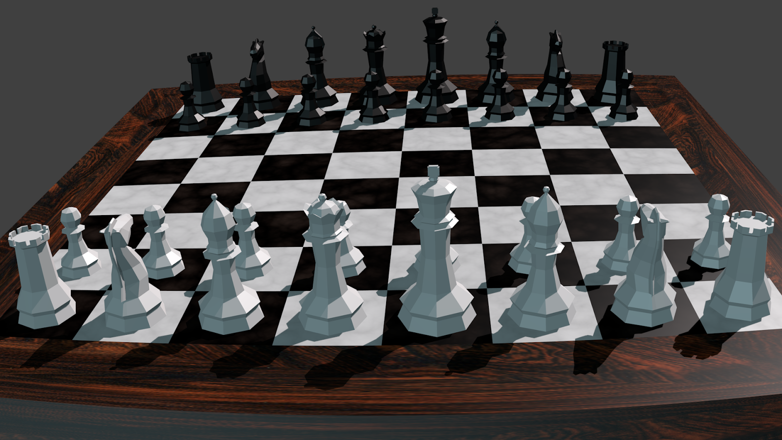 ANDERSON 3D Models: Low Poly Chess Set