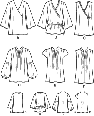 Coco's Loft: Simplicity 3786 Pintucked tunic for Autumn