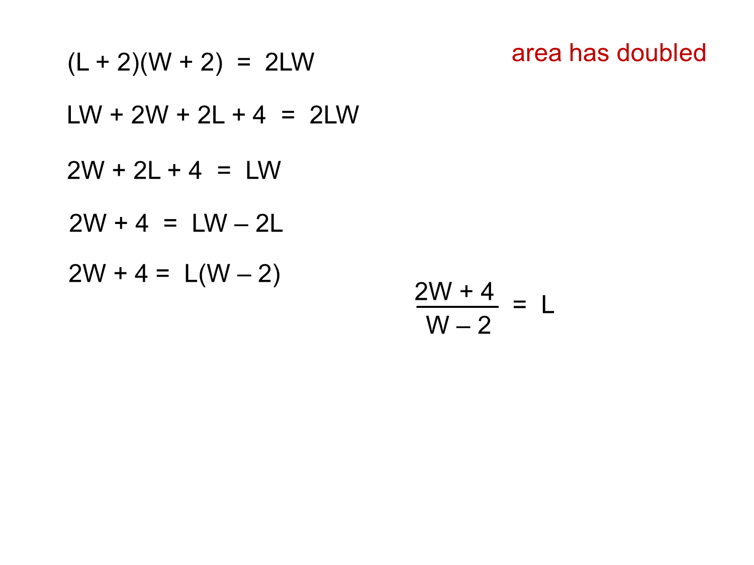 MEDIAN Don Steward mathematics teaching: area doubling