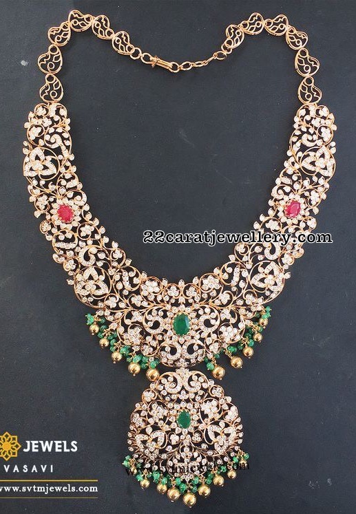 Closed Setting Diamond and Polki Sets by SVTM - Jewellery Designs