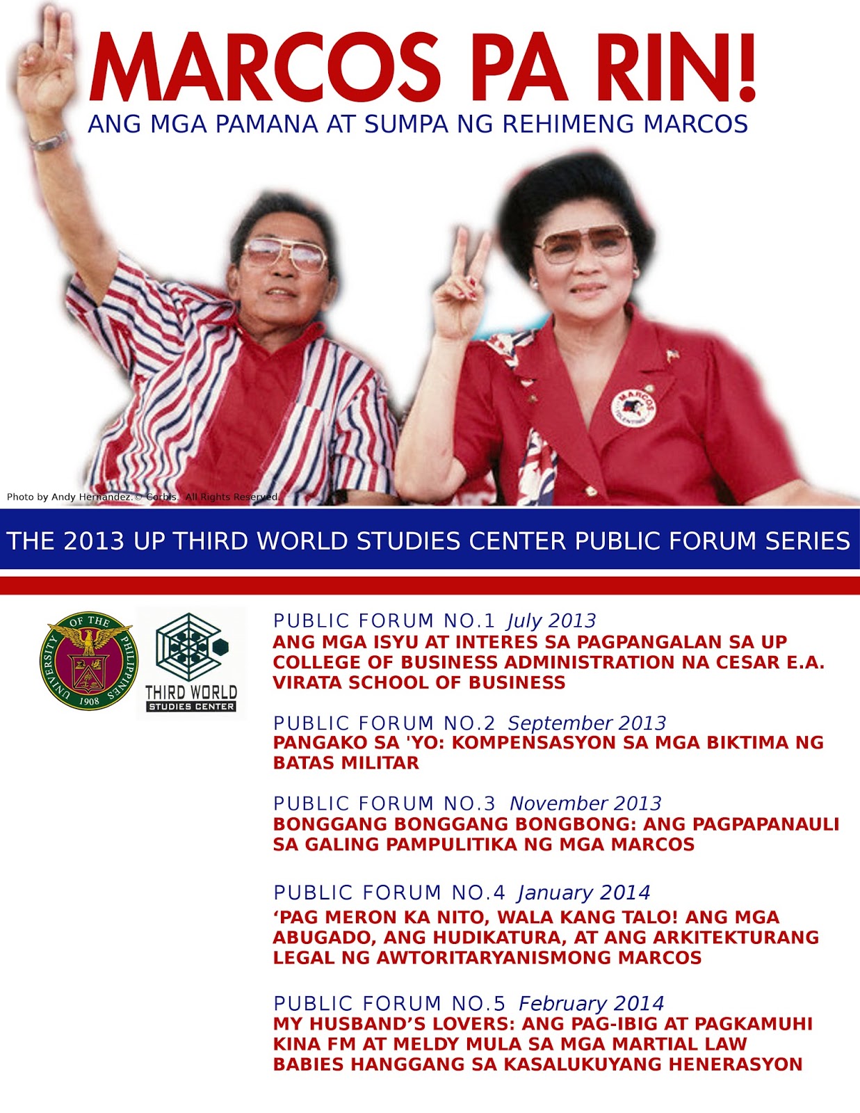 UP THIRD WORLD STUDIES CENTER: The 2013 UP TWSC Public Forum Series ...