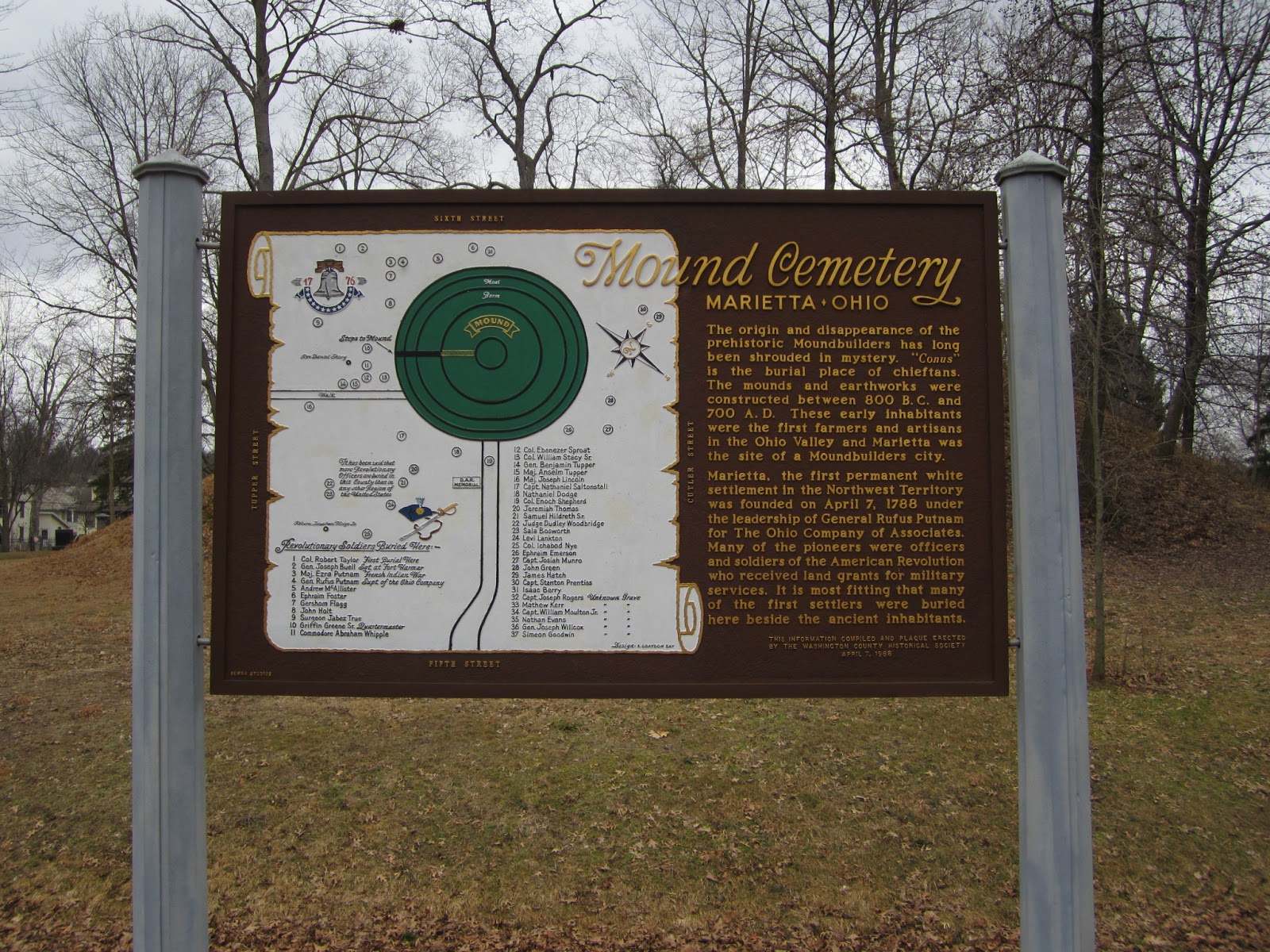 Beware of the Rug: Mound Cemetery, Marietta, Ohio