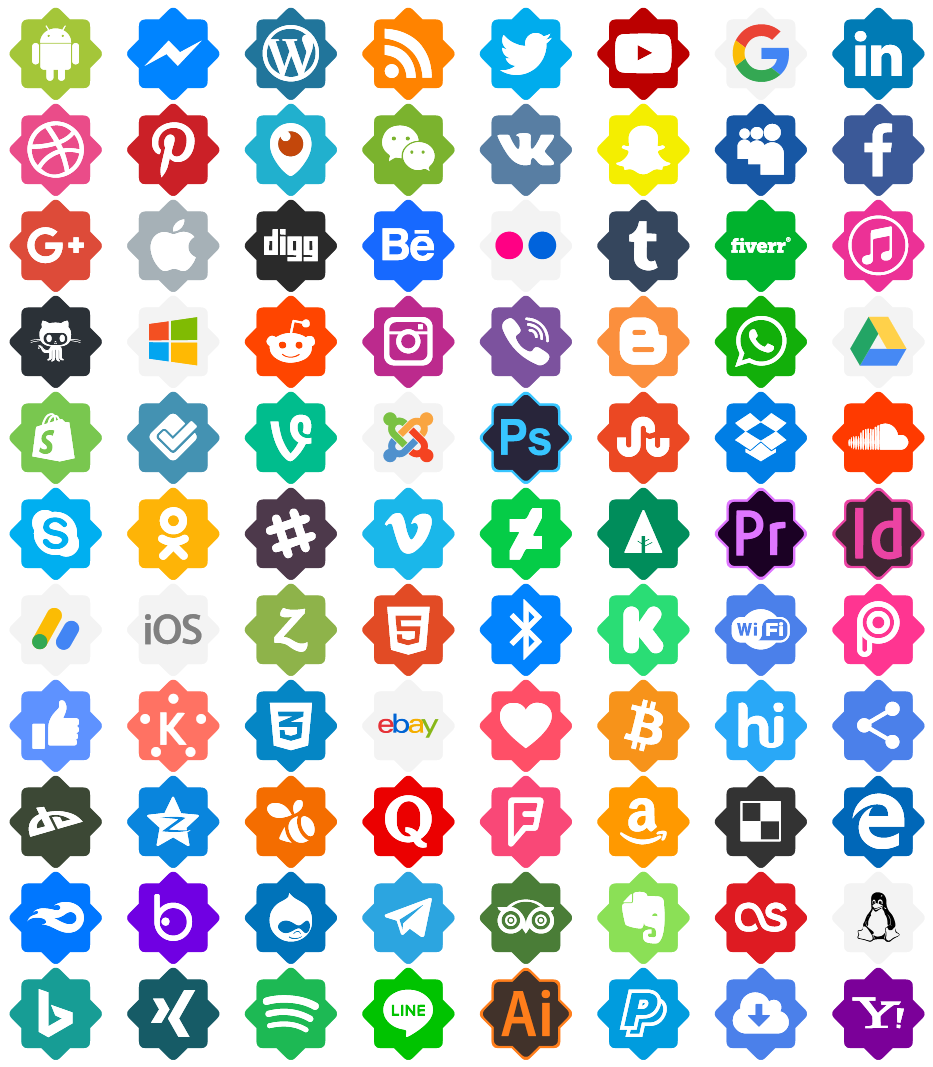 Download Font Icons Color ttf otf 108 icons - fonts Vector